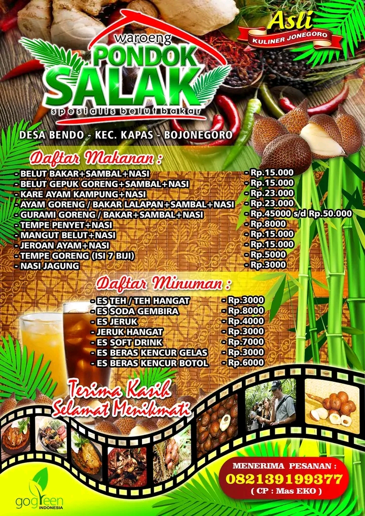Rumah Makan Pondok Salak Bojonegoro, Nikmati Kuliner di Tengah Kebun ...